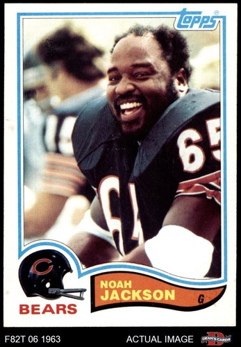 1982 Topps #298 Noah Jackson Bears Tampa 8 - NM/MT | eBay