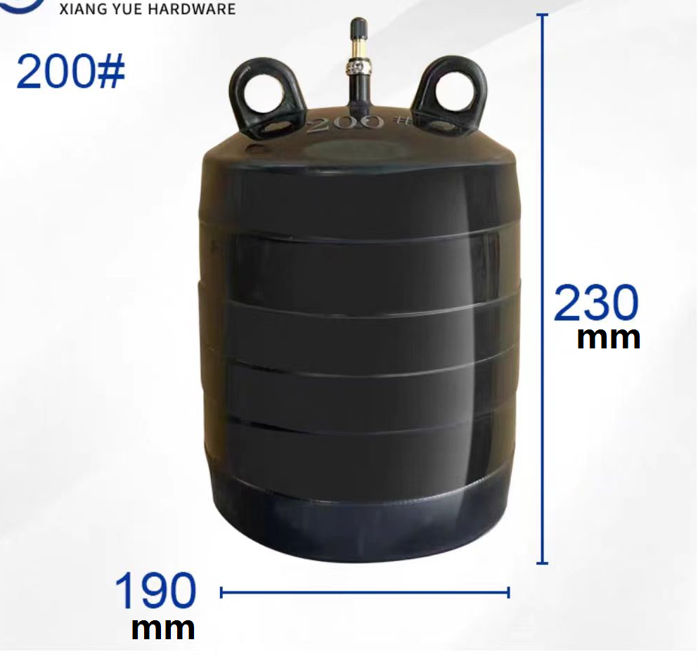 50-600mm Pipe Natural Rubber Drain Air Bag Inflatable Bung Stop Plug ...