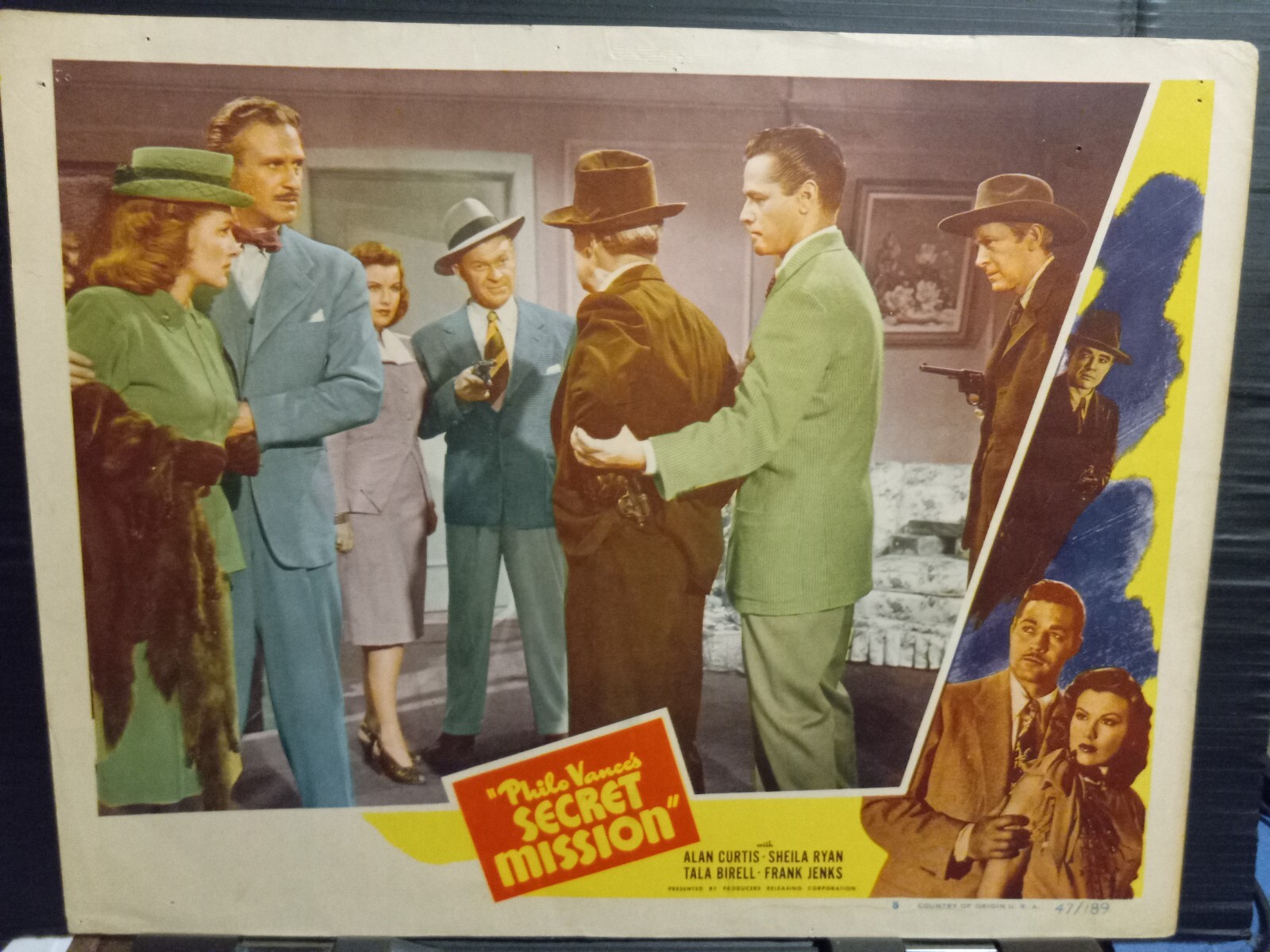 Lobby Card 1947 PHILO VANCE'S SECRET MISSION Alan Curtis everybody at ...