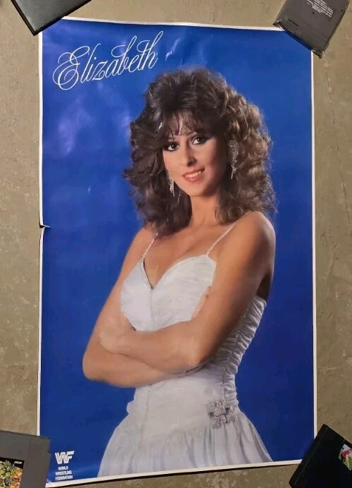 1988 Miss Elizabeth WWF (WWE) 23x34 1/2 Poster (White Dress) W ...