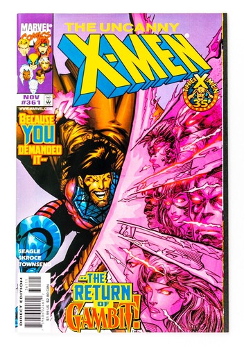Uncanny X-Men #361 (1998 Marvel) The Return of Gambit! Andy Kubert ...
