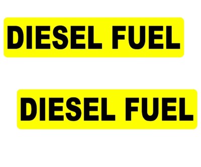 Diesel Fuel Vinyl Decal Stickers – 9" x 2" – Business Sign & Safety ...