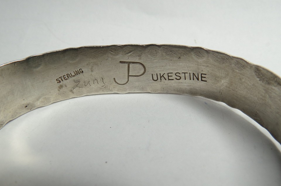 BRACELET INDIAN MOTIF BLUE TURQUOISE SILVER 925 Jason & Pearl Ukestine ...