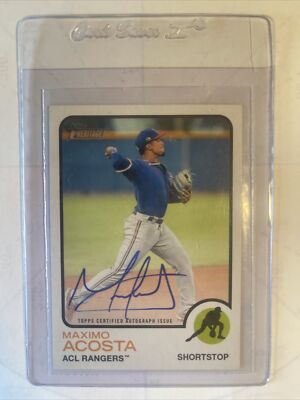 2022 Topps Heritage Minor Maximo Acosta Real One Auto Autograph #ROA-MA ...