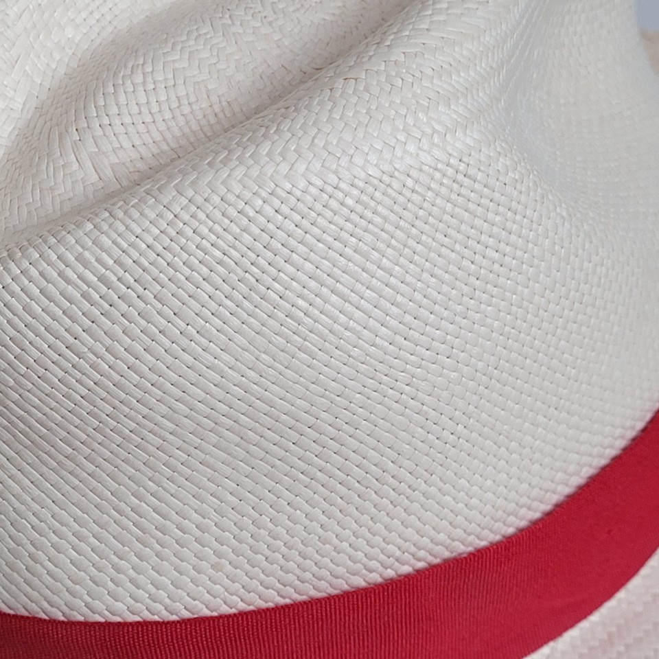 🎩Ecua Andino Hats Size XL 100% Carludovica Palmara Ecuador Unique Red ...