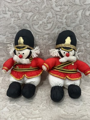 Pair Of Vintage Parachute Plush Nutcracker Soldiers Carson Pirie Scott ...