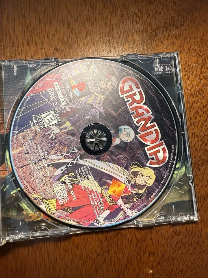 PlayStation Grandia Complete In Box PS1 RPG Game Arts Sony E Tested ...