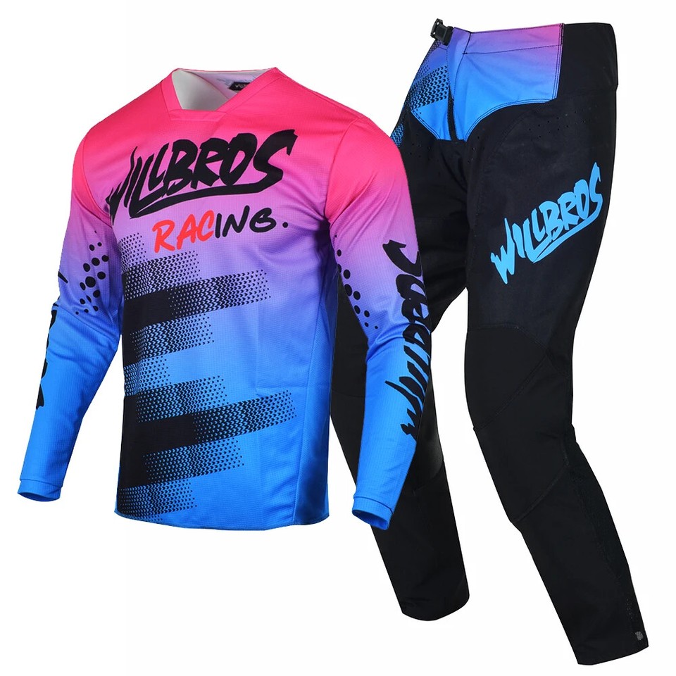 Motocross Jersey Pants Set Offroad Dirt Bike Enduro MTB BMX SX Racing ...
