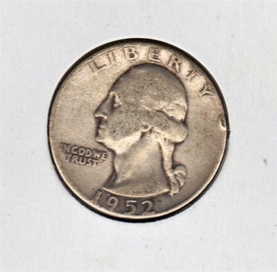 1952 - 90% SILVER - Washington Quarter - Circulated USA ~4360~ mis ...
