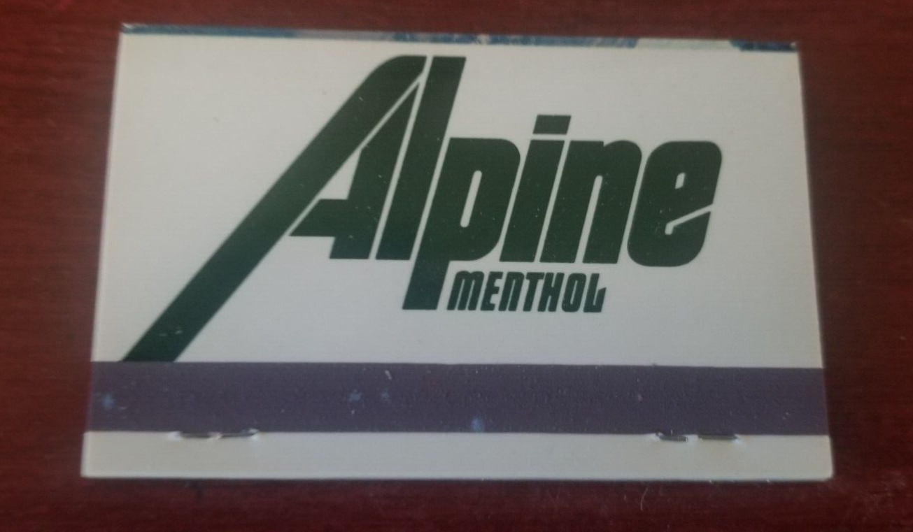 Vintage Matchbook Cover Alpine Menthol Cigarettes Alpine Experience ...