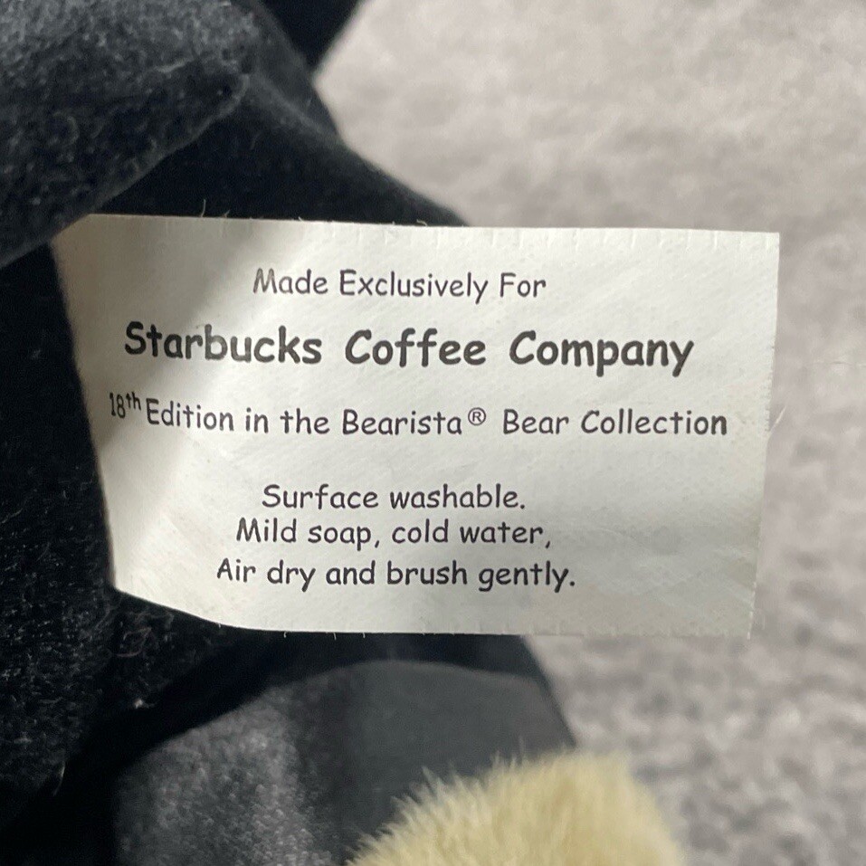 Starbucks 2002 Valentine Bearista NWT Plush Bear New Tags Tuxedo Be ...