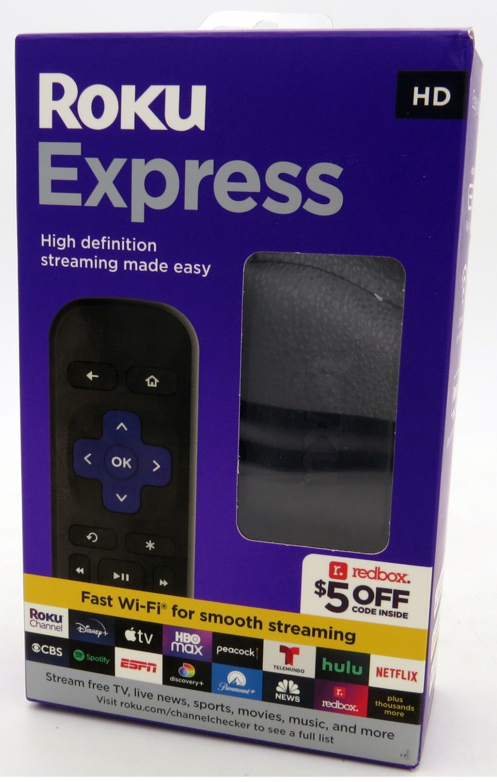 Roku Express 3960RW HD Streaming Device - Black with Fast Wifi & Free ...