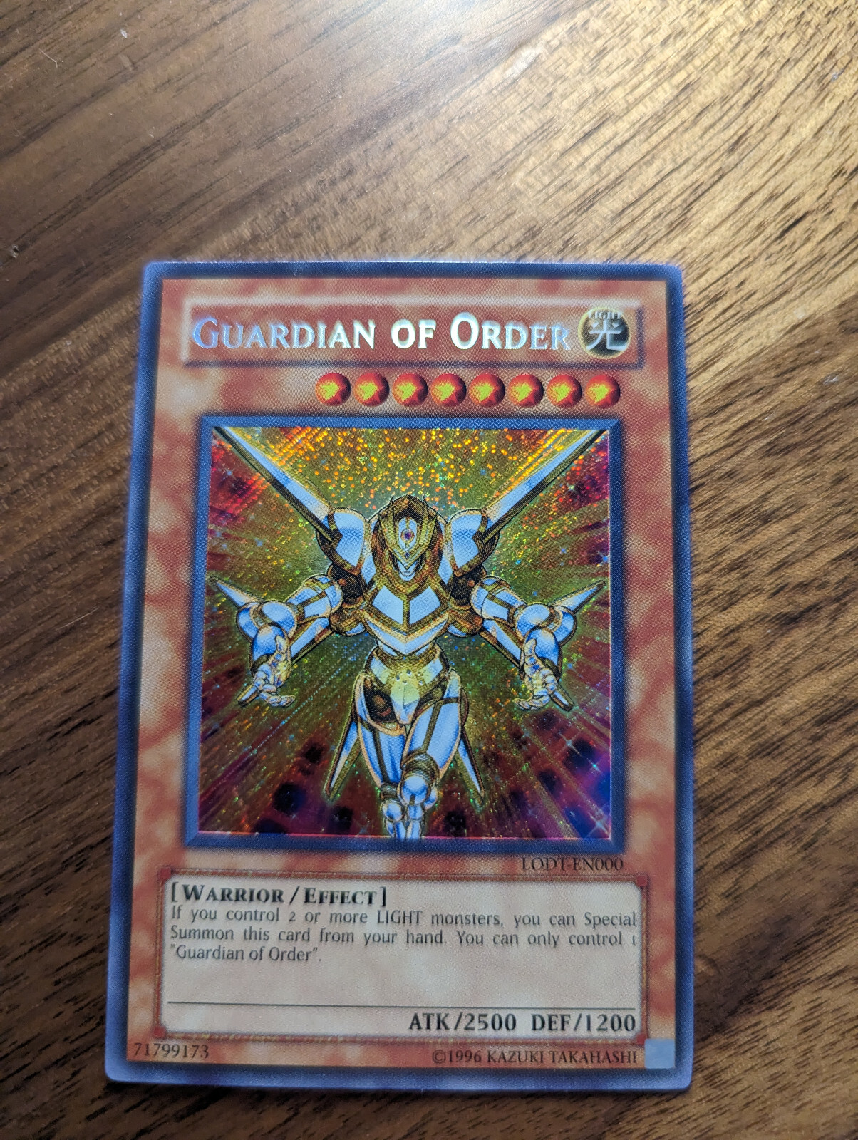 Yu-Gi-Oh! Guardian of Order LODT-EN000 Unlimited Secret Rare NM/M | eBay