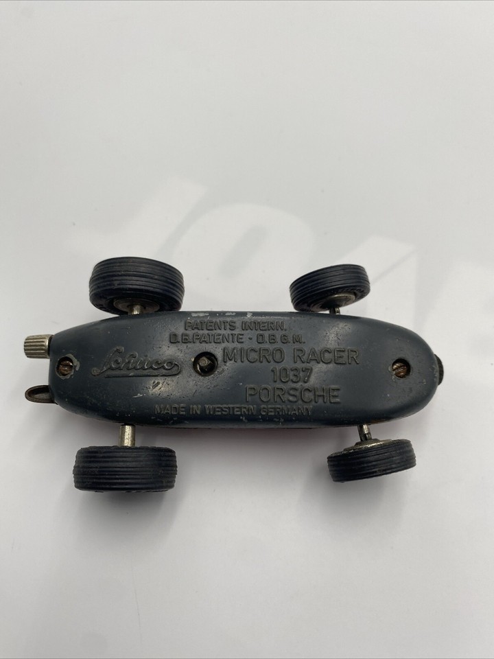 Vintage Schuco Micro Racer 1037 Red Porsche Car # 2 Made In West ...