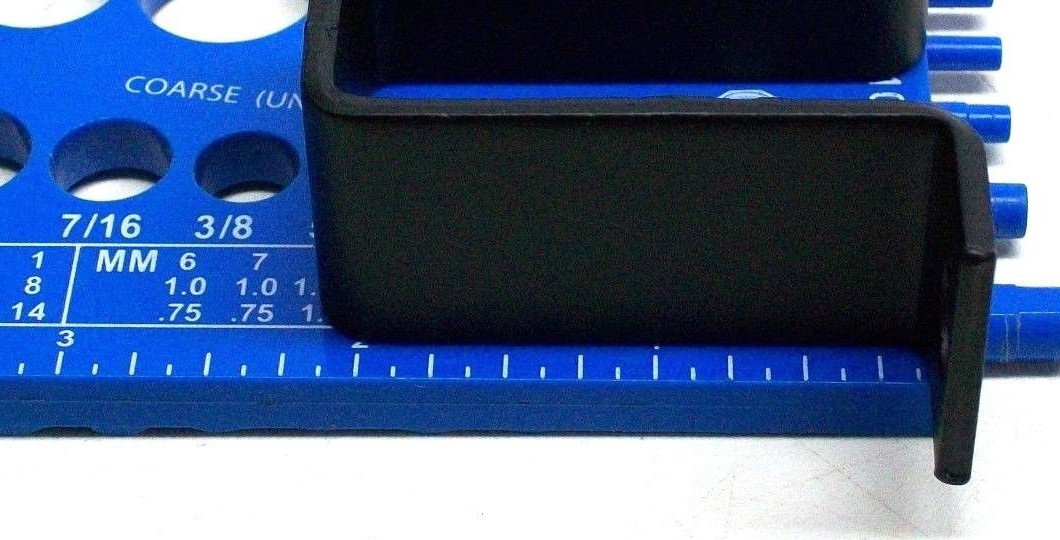 12 PACK! BLACK STEEL SUPPORT STANDOFF FURNITURE 1-1/4" U BRACKET LEG ...