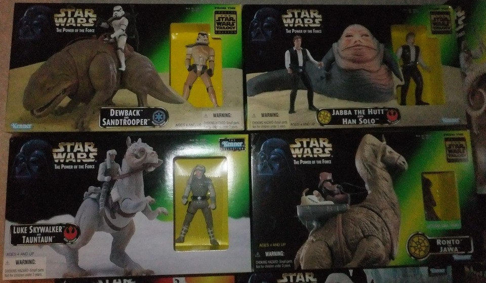 STAR WARS 8 MIB BEAST ACTION FIGURE SETS RANCOR BANTHA WAMPA DEWBACK ...