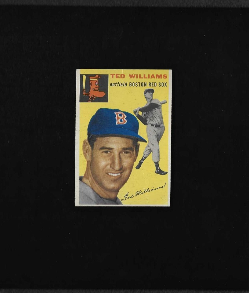 1954 Topps Baseball HOF-#250 Ted Williams, Boston Red Sox HOF last set ...