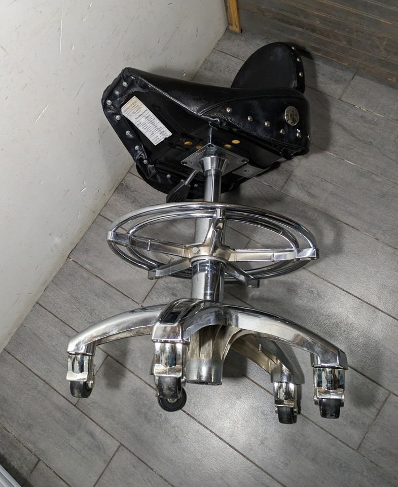 Vintage Motorcycle Saddle Seat Biker Swivel Bar Stool Harley Davidson ...