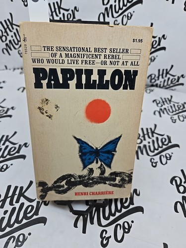 Papillon by Henri Charrière 1971 Pocket Book Edition Vintage Paperback ...