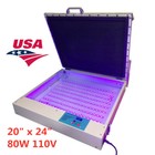 USA-20" x 24" 80W Vacuum LED UV Exposure Unit Precise Silk Screen ...