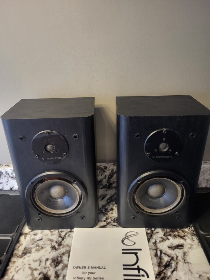 Infinity RS1 Bookshelf Speakers Black (pair) | eBay