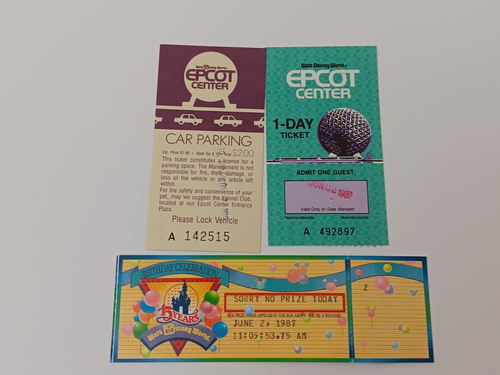 Vintage Walt Disney World Epcot Center Ephemera 1987 | eBay