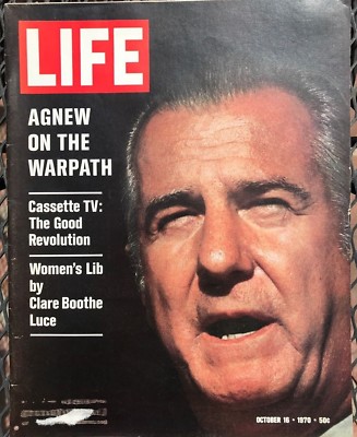 LIFE MAGAZINE Oct 16 1970 * VP Agnew on Warpath * Janice Joplin/Jimi ...
