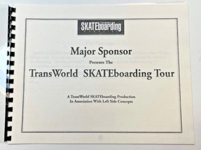 Vintage Transworld Skateboard Sponsor Deck Marketing Sales 17 PG - RARE ...
