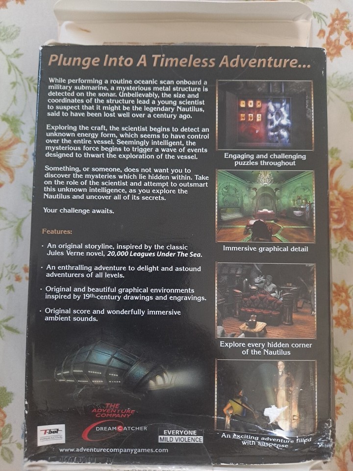 Mystery of the Nautilus (PC, 2002) mint disc, but rough box ...