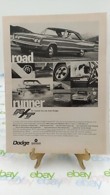 1967 Vintage Print Ad Chrysler Dodge ROADRUNNER R/T | eBay