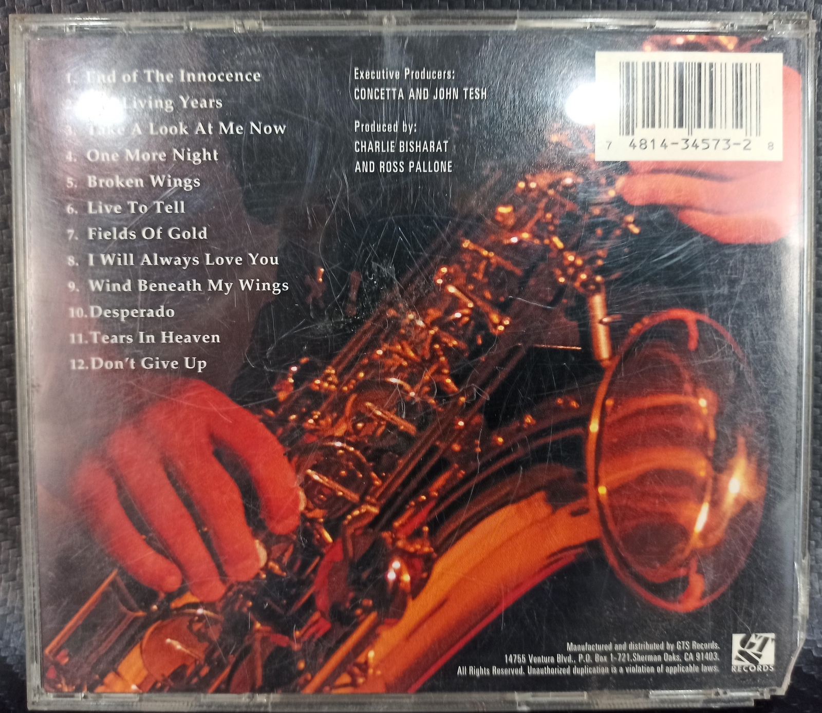 Sax By The Fire by John Tesh (CD, 1995, GTS Records) | eBay