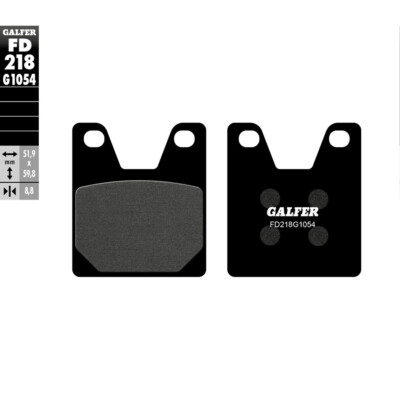 GALFER BRAKE PADS SEMI METALLIC FD218G1054 Yamaha YZF-R1 98-01 Yamaha ...