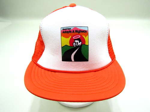 VTG Good Sam Adopts a Highway Hat Mesh Trucker Snapback Retro Casual ...