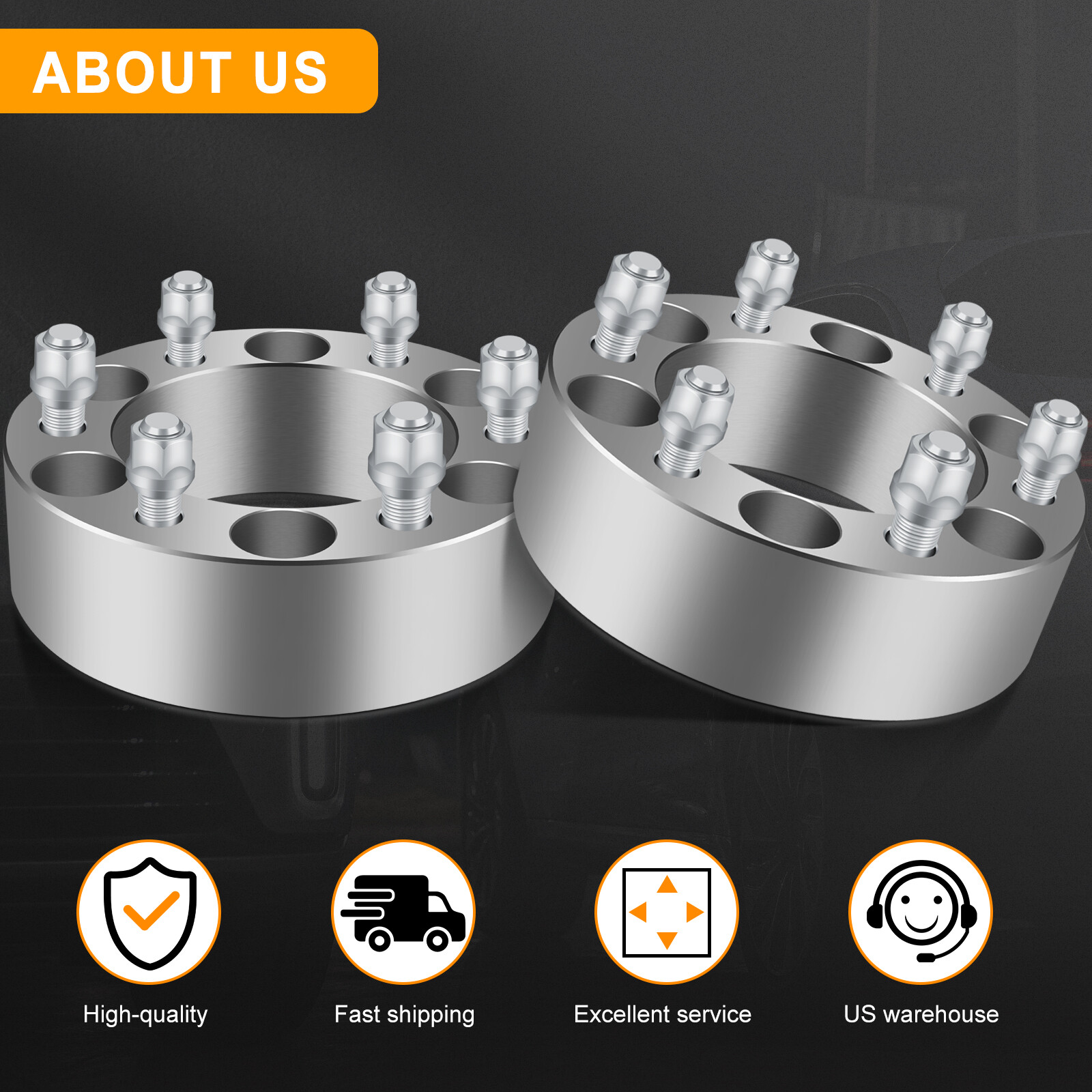 For 1984-2013 Toyota 4Runner 4 Pcs 2" 6 Lugs Thick 6x5.5 12x1.5 Wheel ...