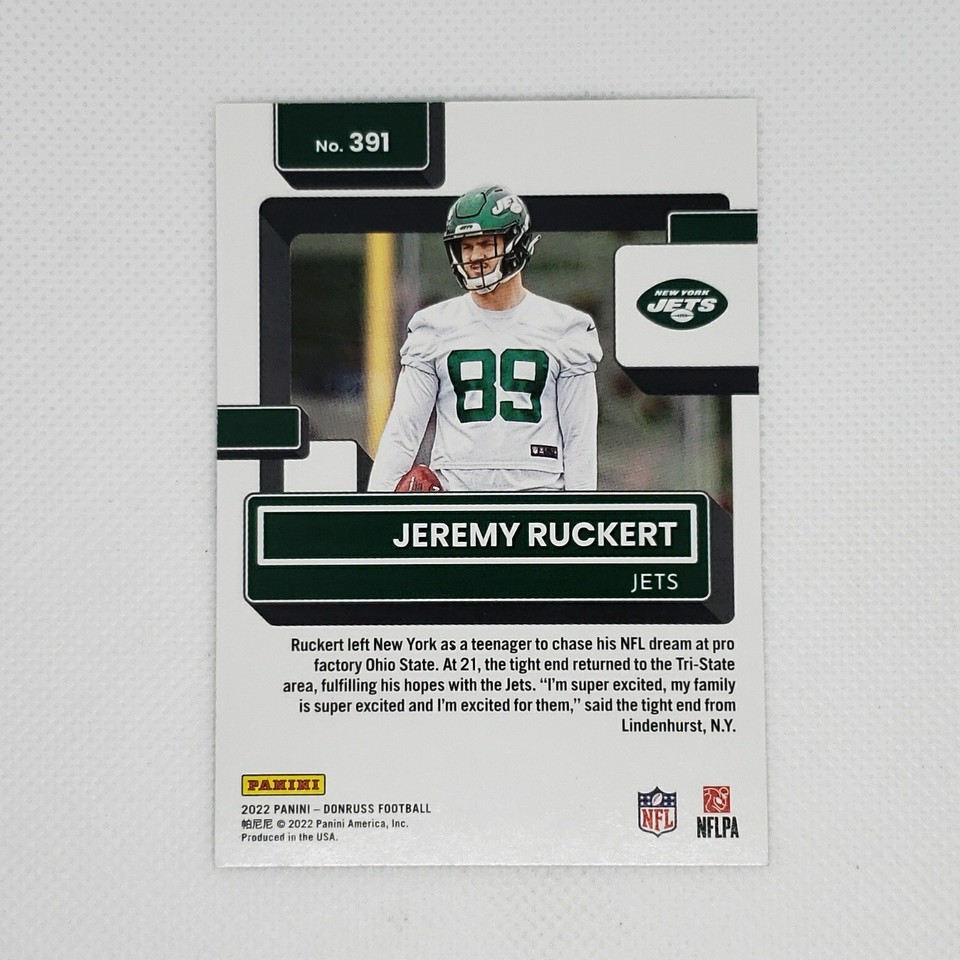 2022 Panini Donruss Football #391 Jeremy Ruckert RC Rated Rookie Card ...