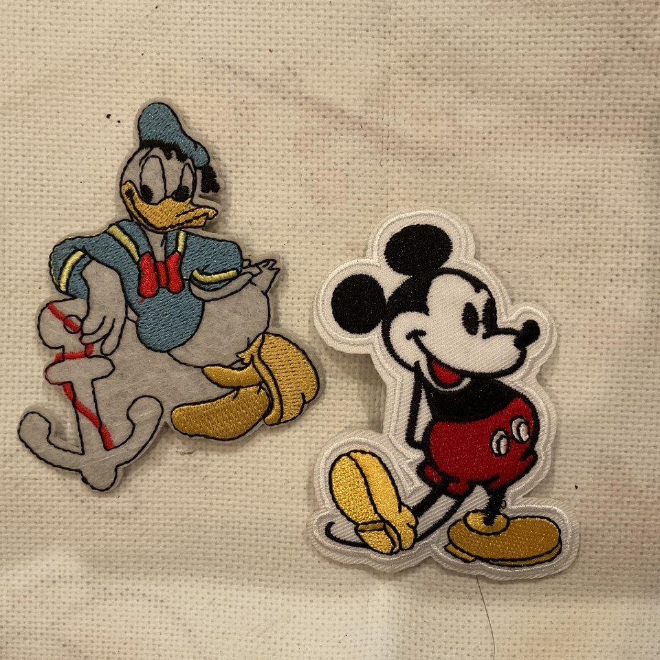 (2) Mickey Mouse and The ducks IRON on patches patch lot 3" | eBay