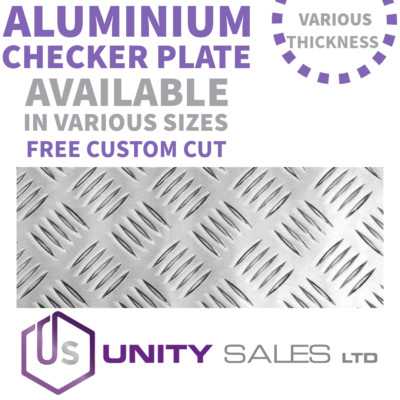 ALUMINIUM FLOOR CHEQUER PLATE 5754 - VARIOUS SIZES & THICKNESS - FREE ...