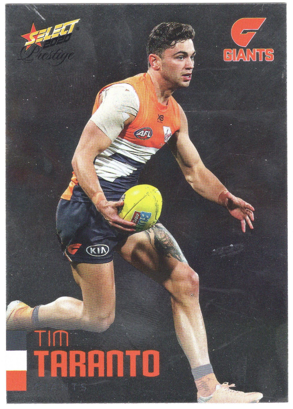 2020 AFL SELECT FOOTY STARS PRESTIGE CARD - 86 Tim TARANTO (GWS GIANTS ...