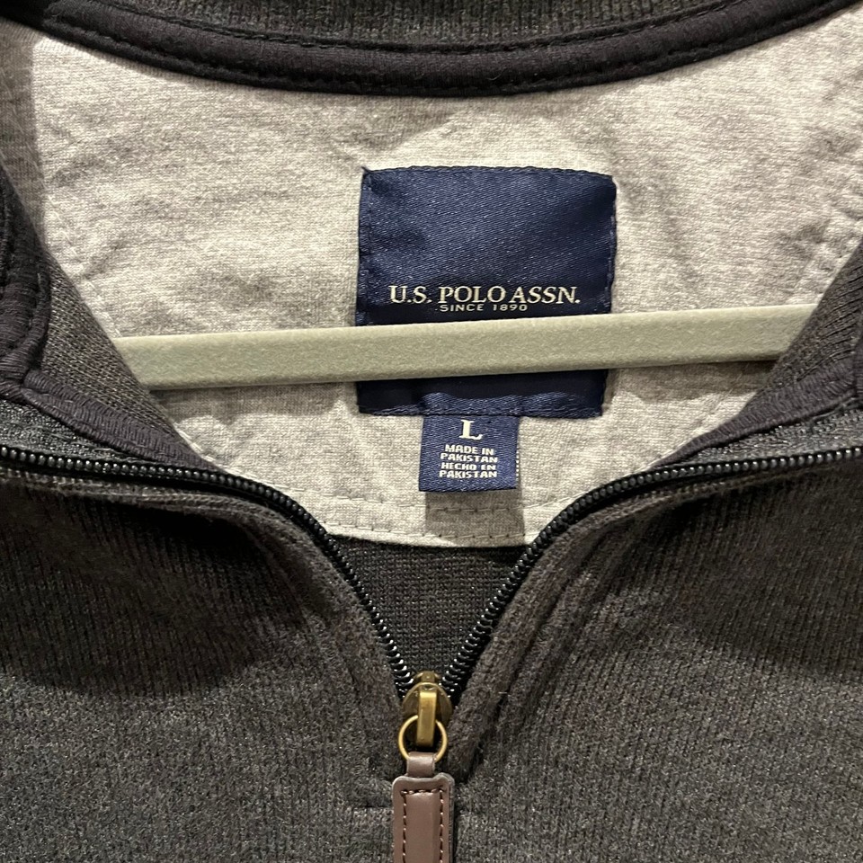 US Polo Assn Mens Pullover Sweatshirt - 1/4 Zip Size Large | eBay
