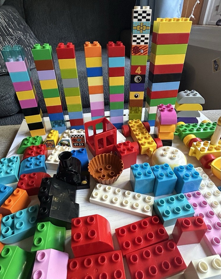 Lego Duplo Lot - 145 Assorted Shapes And Colors Bricks - Pre-owned | eBay