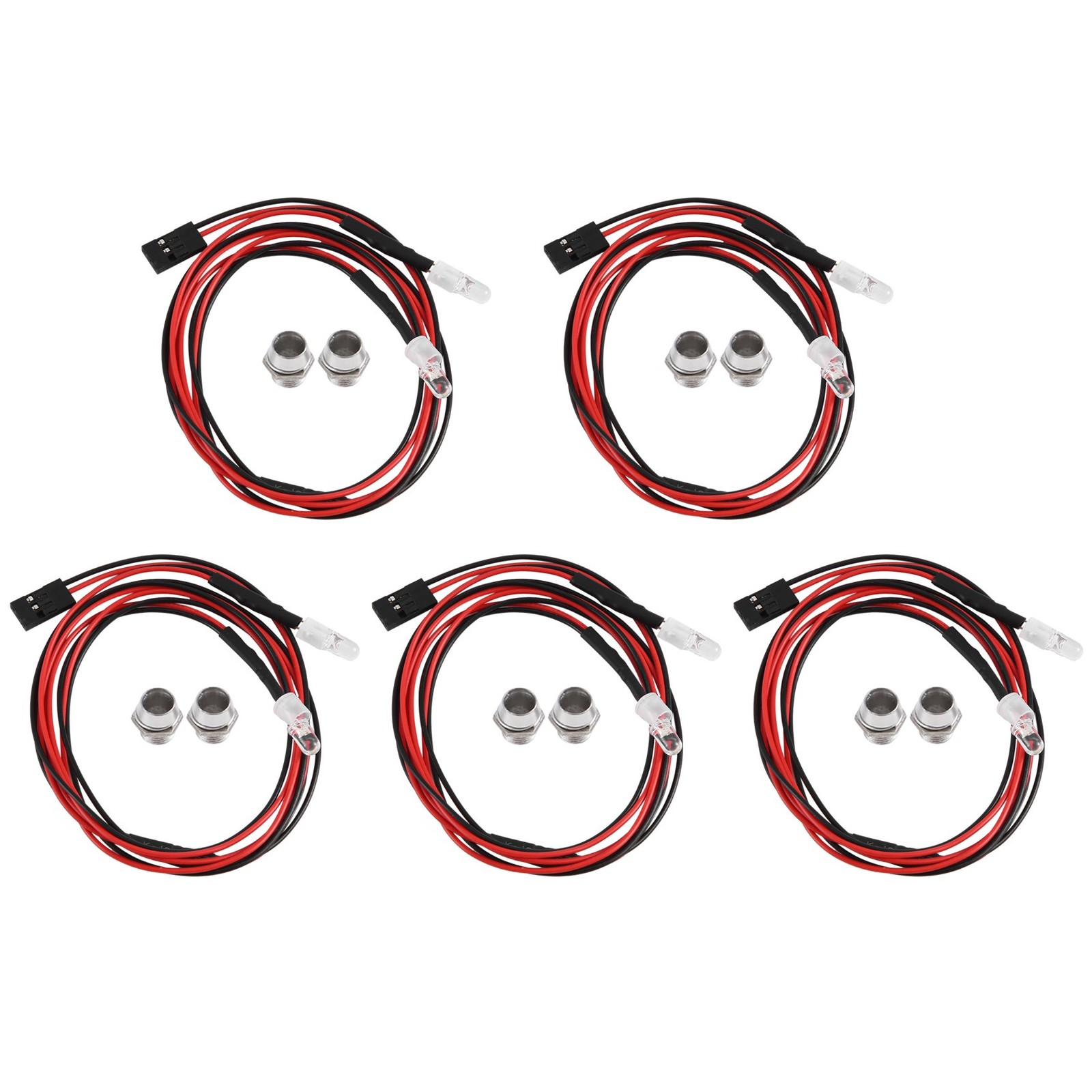 5PCS 2LED 5mm Headlights RC Accessory LED Lights for 1/10 Model Drift ...