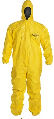 HAZMAT DuPont Tyvek Tychem QC122 Chemical HAZMAT Protective Safety ...