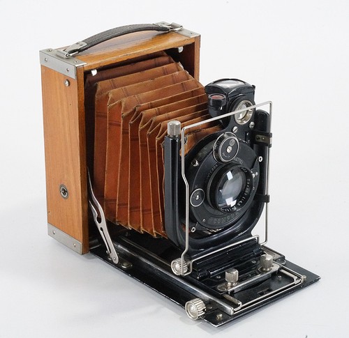 CONTESSA-NETTEL TROPPEN ADORO 9X12CM, 185/4.5 ZEISS TESSAR IN COMPUR ...
