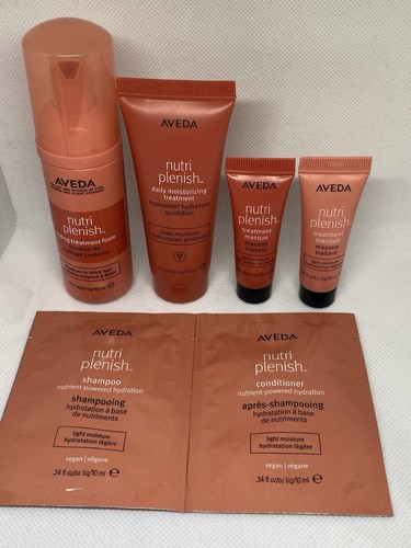 Aveda Nutri Plenish Samples & Travel size set shampoo, conditioner, mask++ | eBay
