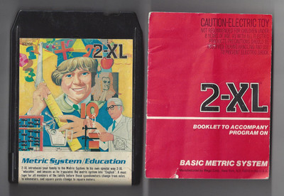 MEGO CORP 2-XL TALKING ROBOT 8 TRACK TAPE METRIC SYSTEM EDUCATION WITH ...