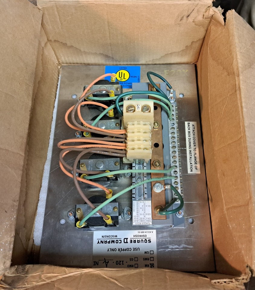 Square D Power Ground Module RM-120-4NI - Class 4820 - *NIB* | eBay