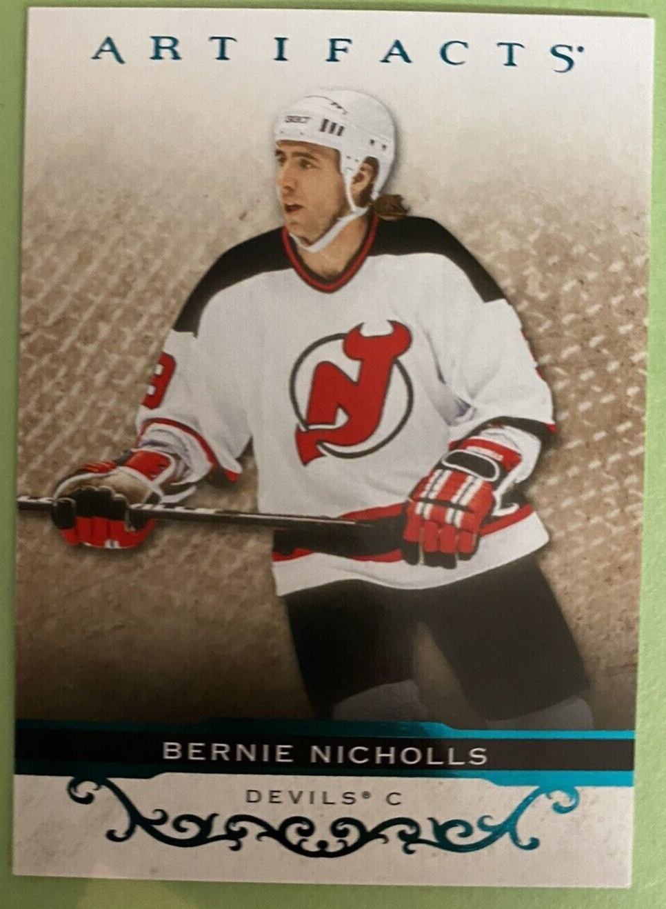 2021-22 UPPER DECK ARTIFACTS #153 BERNIE NICHOLLS DEVILS TURQUOISE SP ...