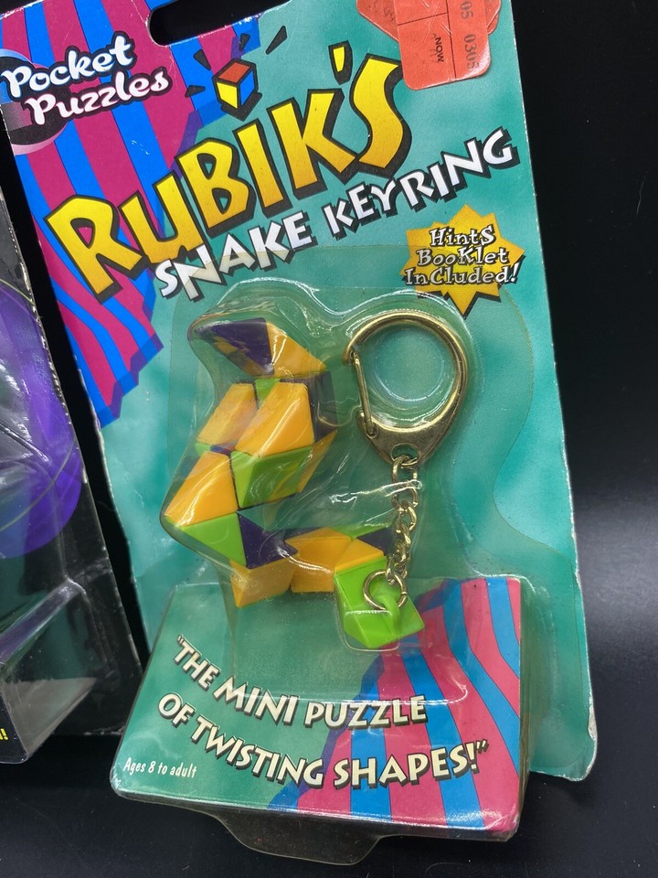 rubiks Revolution Keychain 2007 And Snake Key Ring From 1998 | eBay