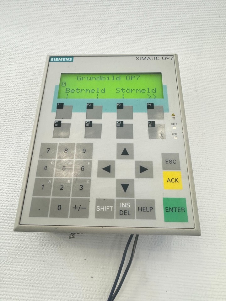Siemens Simatic OP7 Operator Panel 6AV3 607-1JC20-0AX1 | eBay