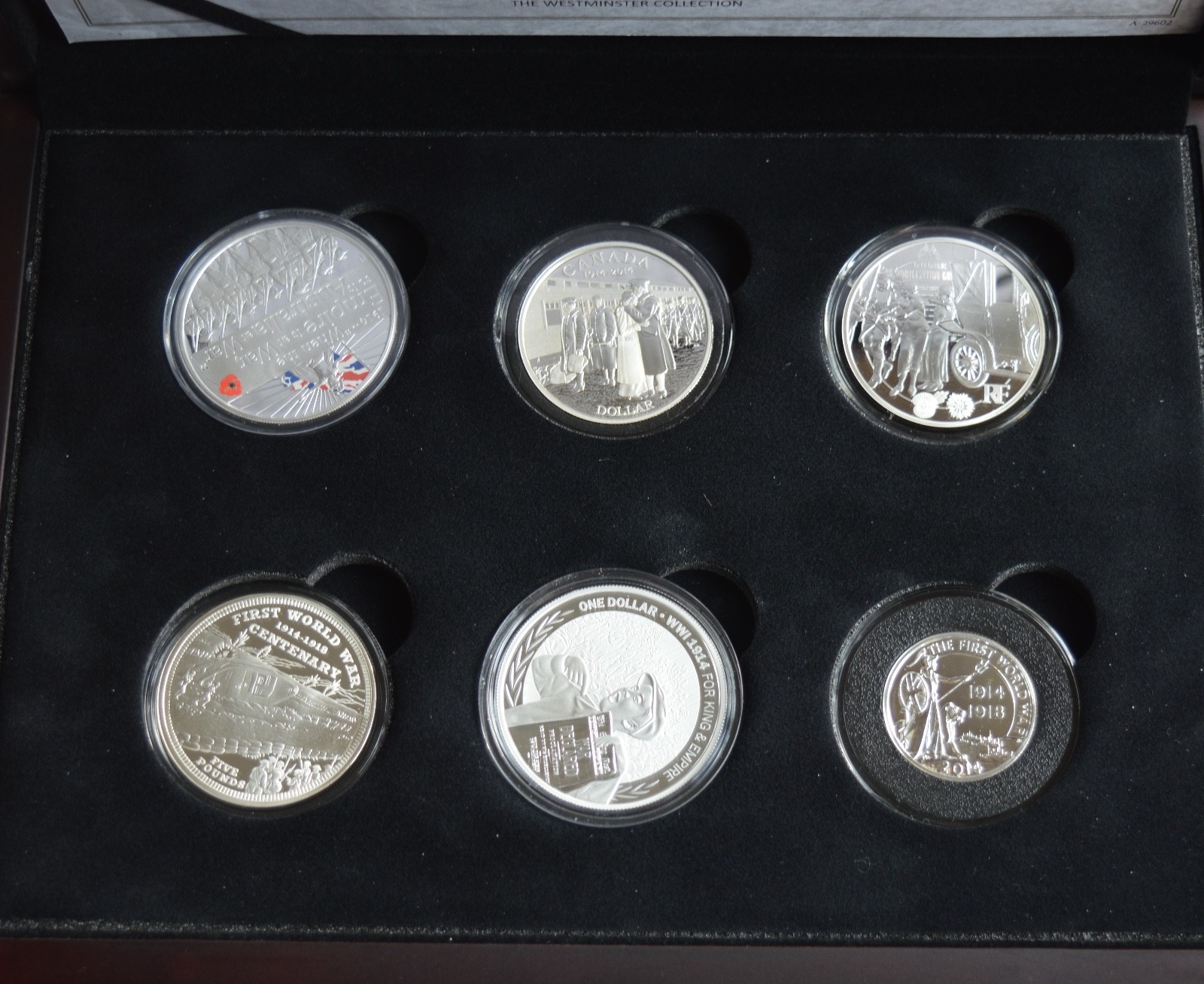 2014 The First World War Allies Six Coin Silver Set Westminster ...